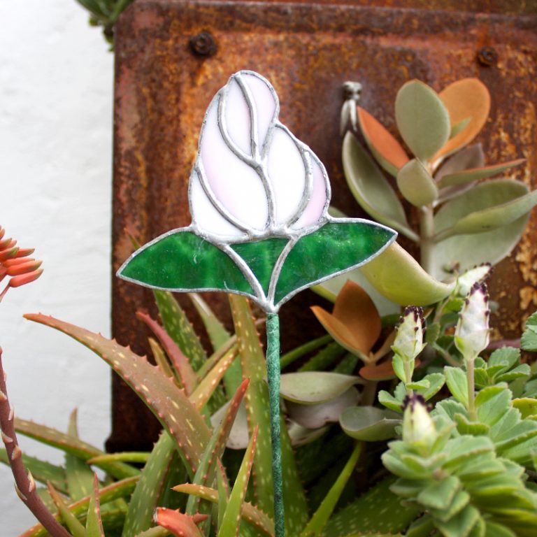 Stained Glass Single Rose - The Abode SC